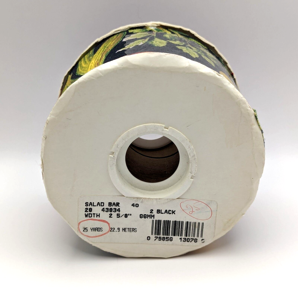 Lion Ribbon Co. SALAD BAR Ribbon Cotton 25 Yards 2 5/8" Width USA Made ...