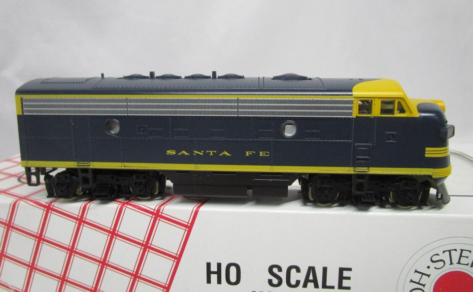 Stewart HO Scale ATSF Santa Fe EMD F9 AB Diesel Locomotive Set NOS DCC ...