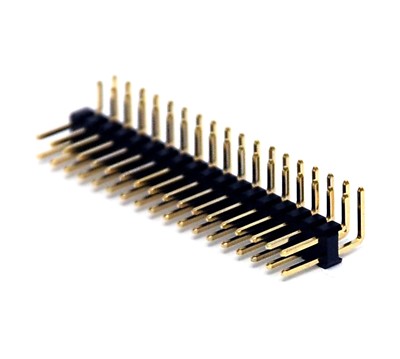 50pc Male Pin Header Right Angle 90° Dual Row 2x18P 2x18 36P 2.54mm ...