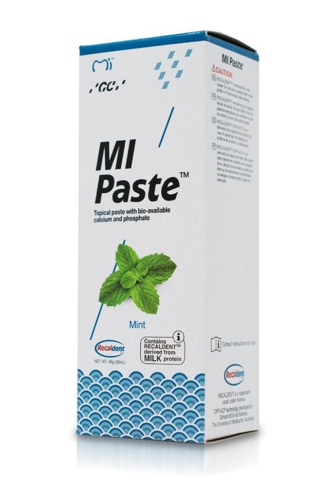 GC MI Paste Oral Topical Crème with RECALDENT 40g Tube - MINT Flavor | eBay