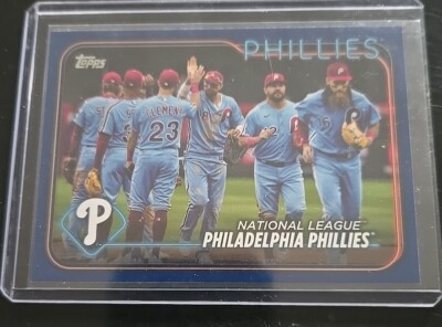 2024 Topps Series 1 Royal Blue Parallel Philadelphia Phillies #126 Team ...