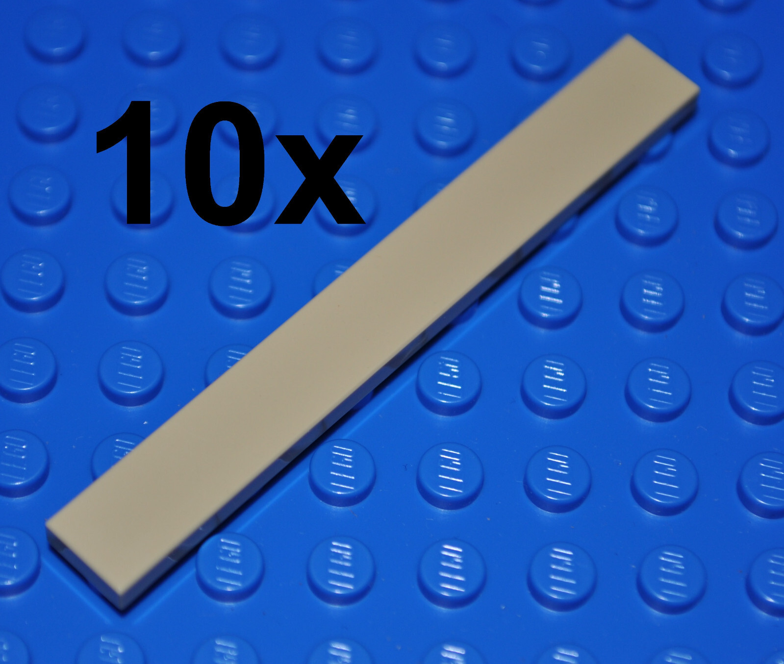 LEGO PARTS - 10X TAN TILES 1X8 STUDS/BEIGE FLAT PCS/CREAM SMOOTH PANELS ...