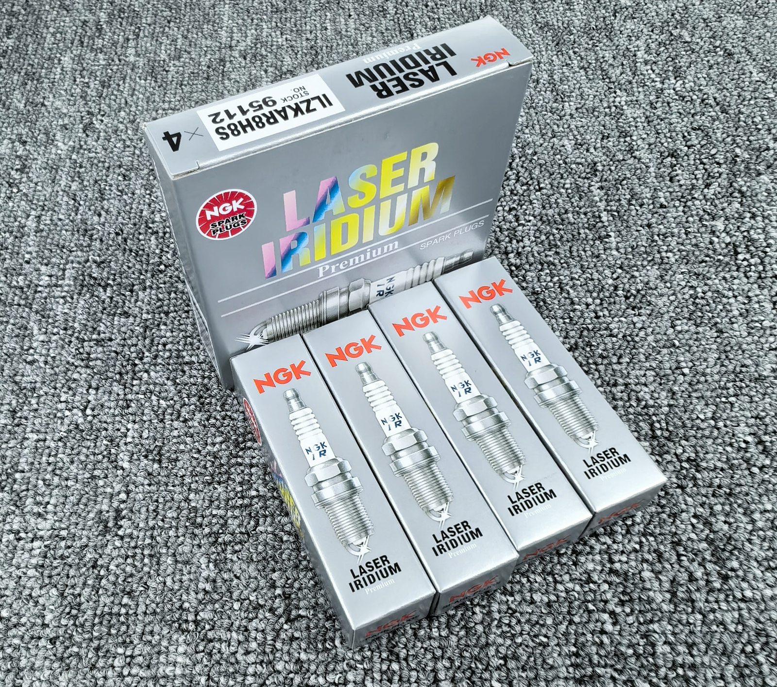 4pcs LASER IRIDIUM Spark Plugs for ngk ILZKAR8H8S 95112 Fit Honda Civic ...