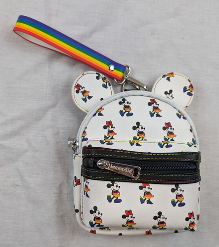 Disney Parks Loungefly Mickey Minnie Mouse Rainbow Pride Mini Backpack ...