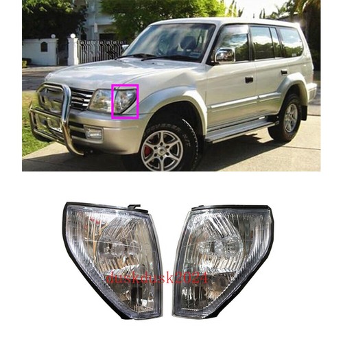 2Pc For Toyota LandCruiser Prado LC90 1996-2002 Front Corner Light ...