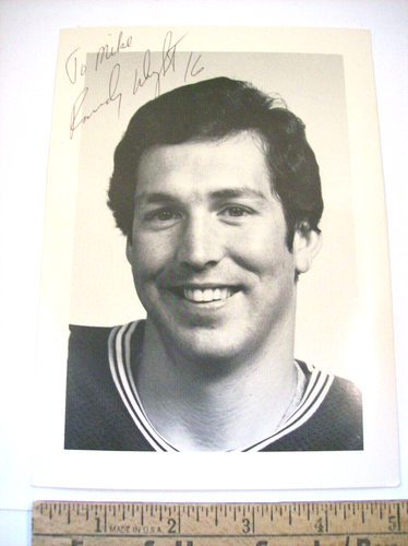 Rare "Randy Wright" Autographed Photo/Picture - 1984-88 QB #16 Green ...