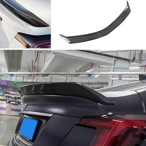V Real Carbon Fiber Rear HighKick Trunk Boot Spoiler For Cadillac CT5 ...