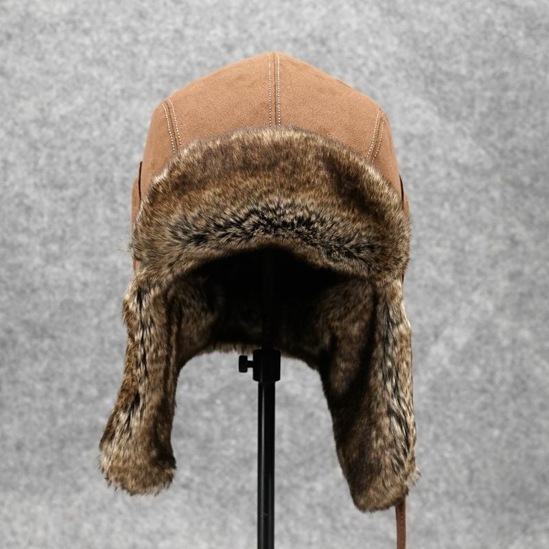 Men Aviator Trapper Hat Caps Warm Ushanka Cossack Outdoor Faux Fur ...
