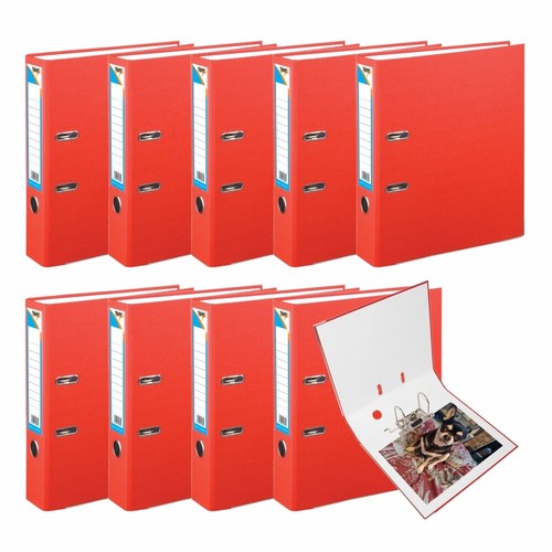10 x A4 Red Lever Arch Files 75mm Paper Storage Archive Legal Document ...