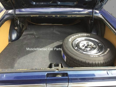1964 1965 Comet Cyclone FELT/RUBBER TRUNK MAT White Herringbone Pattern ...