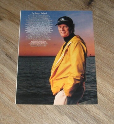 Dr. Robert Ballard original ONE magazine clipping page PHOTO article | eBay
