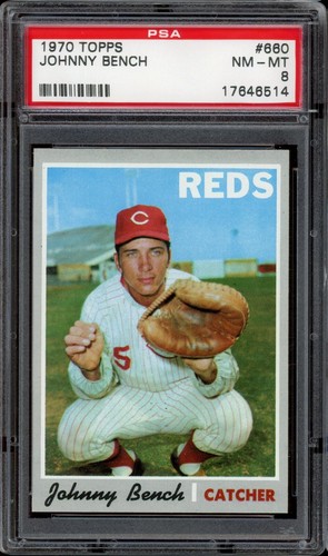 1970 Topps Baseball #660 Johnny Bench PSA 8 | eBay