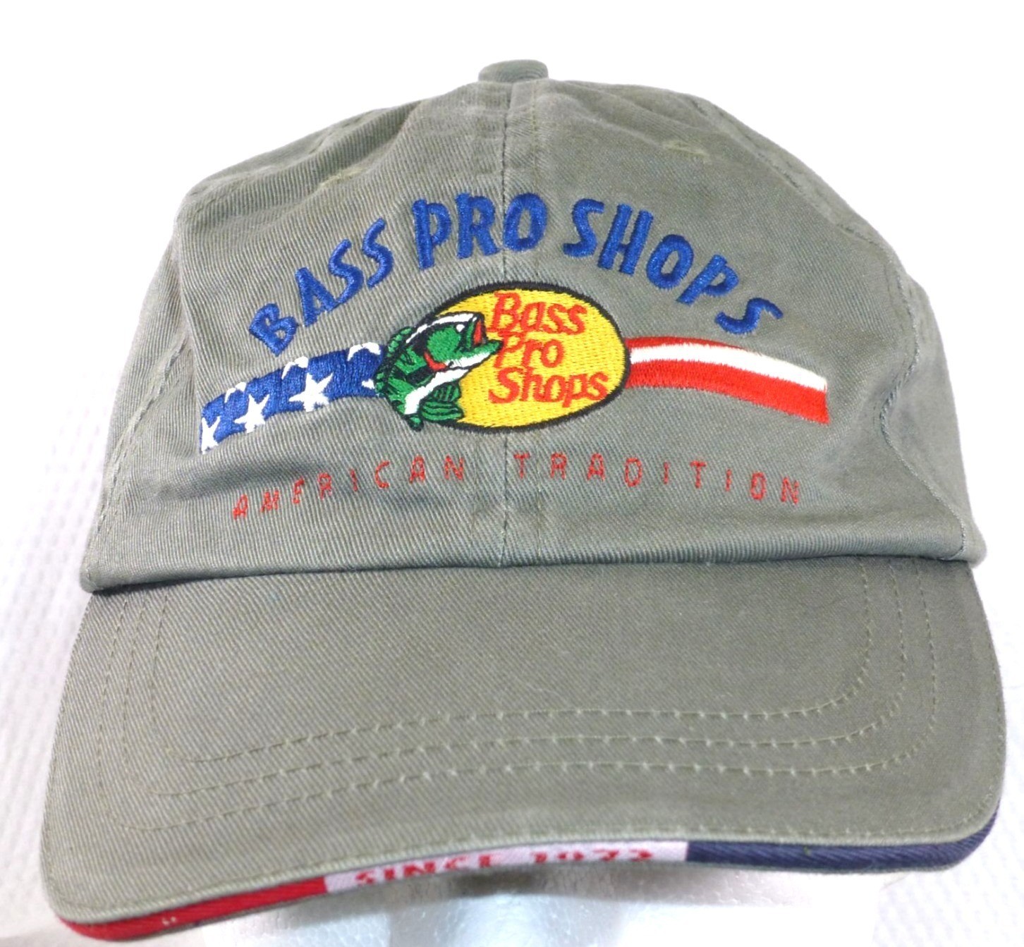 Bass Pro Shops Patriotic Fishing Embroidered Baseball… - Gem