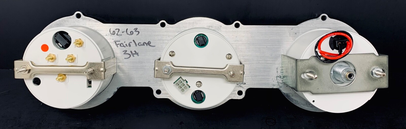 1962 1963 Ford Fairlane 3 Gauge Dash Panel Quad Style Mechanical Tan | eBay