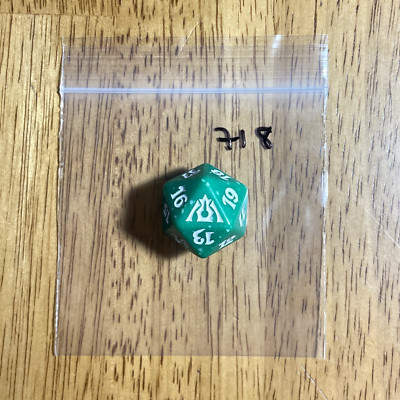 MTG d20 Spindown 20-sided Life Counter die dice Dragon's Maze Green DGM ...