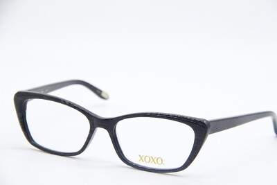 NEW XOXO JET BLACK AUTHENTIC EYEGLASSES FRAMES 53-16 | eBay