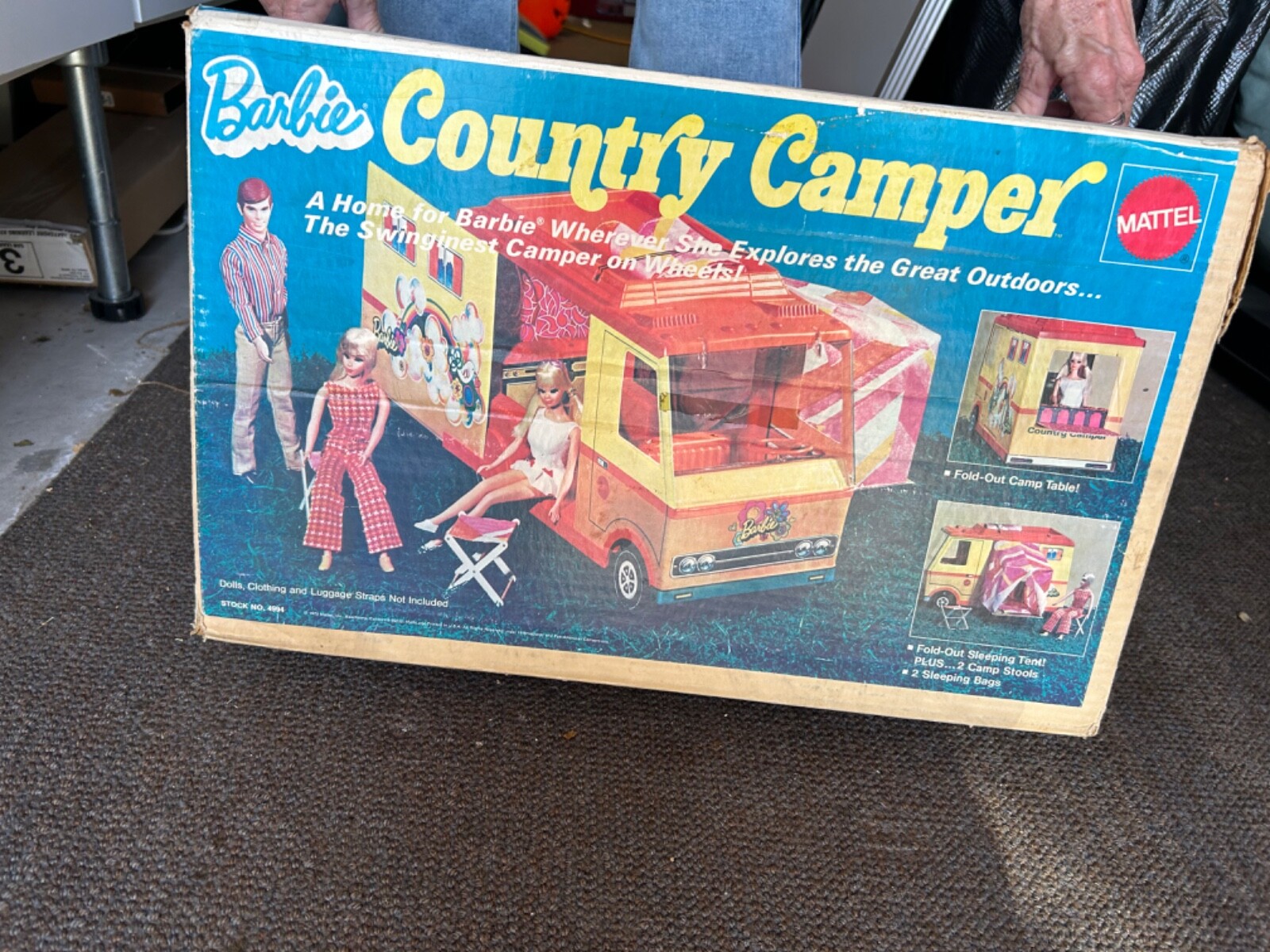 VINTAGE 1970's MATTEL BARBIE COUNTRY CAMPER RV MOTOR HOME IN ORIGINAL ...