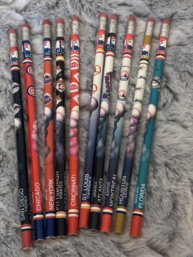 Vintage Empire Berol MLB 10 Team Pencils National League Baseball ...
