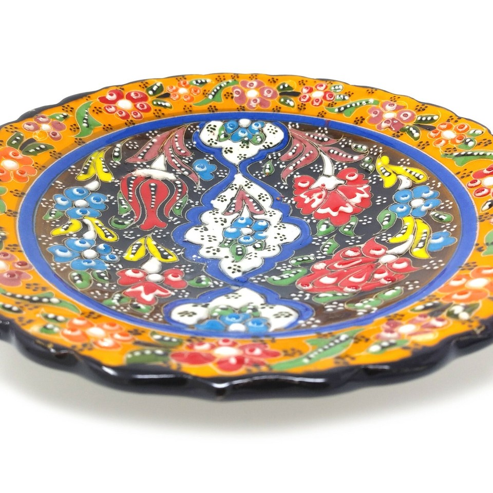 7" Handmade Turkish Plate Hand Painted Ceramic Plate Home Decorative ...