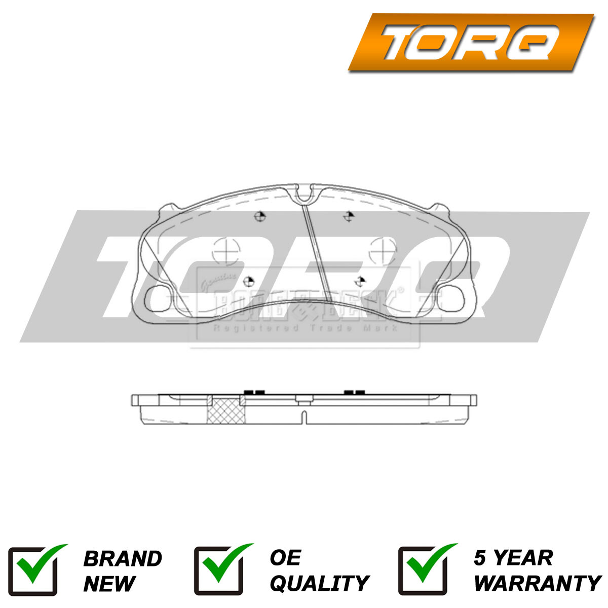 Brake Pads Set Front Torq Fits Porsche 911 2013-2020 3.0 3.8 ...