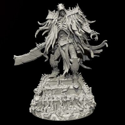 75mm Fantasy Hell Demon Unpainted Model Kits Unassembled YUFAN Garage ...