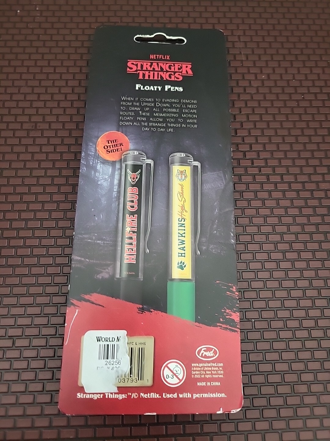 Stranger Things Floaty Pen Set of 2 Hawkins High School and Hellfire ...