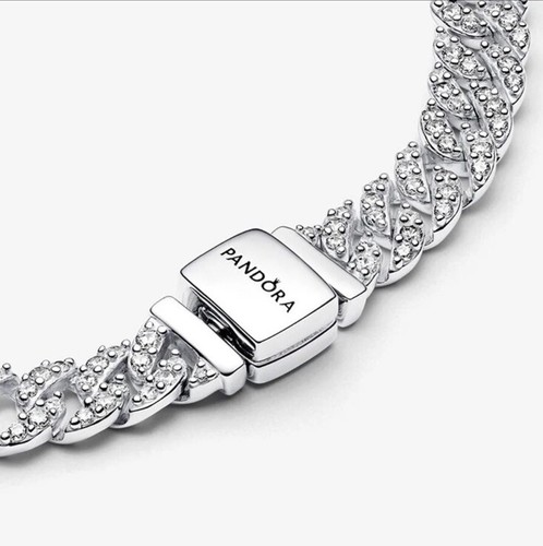 Pandora Timeless Pavé Chain Bracelet New Size Small 6.3 SOLD OUT | eBay