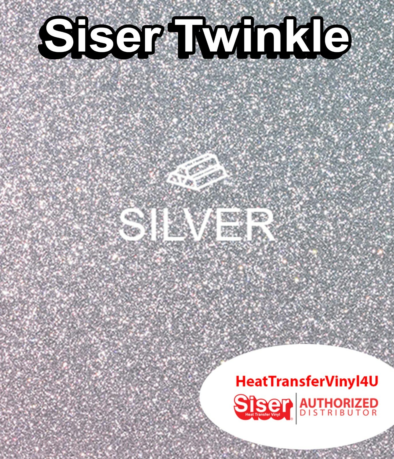 Siser Twinkle Heat Transfer Vinyl Reflective Glitter 20" x 10 Yards ...