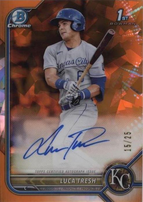 2022 Bowman Sapphire Edition - Chrome Prospects Autograph Luca Tresh # ...