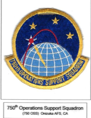 PATCH USAF 750TH OPERATIONS SUPPORT SQ OSS ONIZUKA AF S, CA P83 | eBay