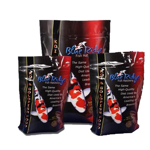 Blue Ridge Fish Food Pellets Koi and Goldfish Growth Formula Large 5lb ...