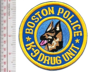 K-9 Police Boston Police Dept Canine Drug Unit Officer & Dog Team Mass ...