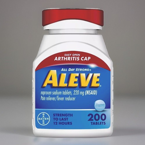 Aleve 12 HR Pain Reliever with Easy Open Arthritis Cap, 200 Count Exp 8 ...