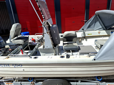 Motorboot, Sportboot, Angelboot 560×210 mit Trailer und 50 PS 4 takt ...