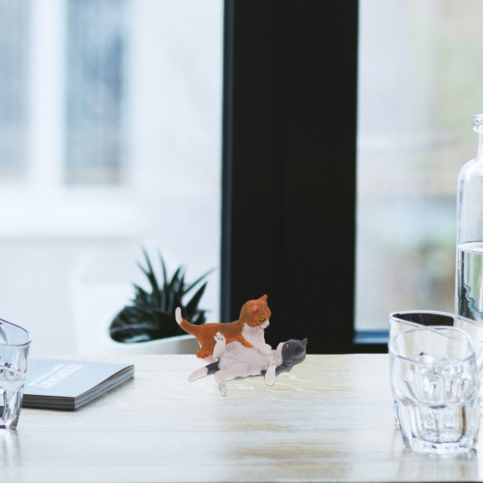 Miniature Cat Figurine Small Cat Statue Cute Cat Micro Landscape ...