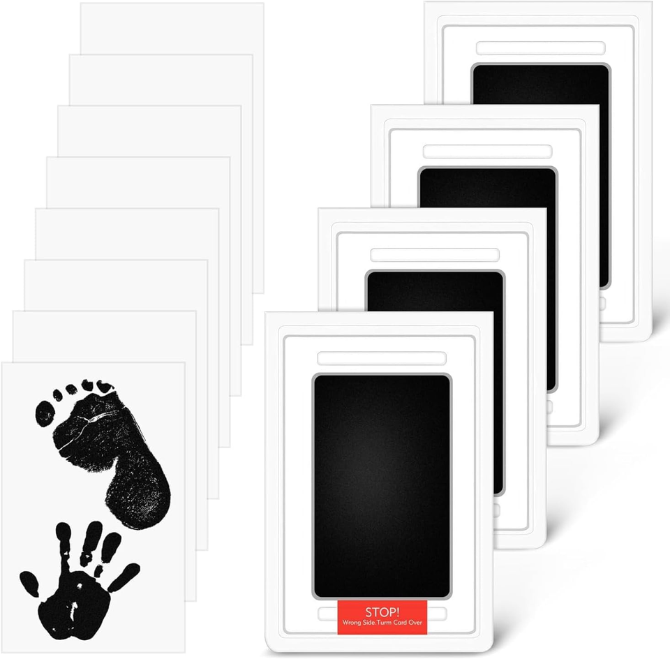 LXJ Inkless Baby Hand and Footprint Kit, Pet Paw Print Kit for Dogs ...