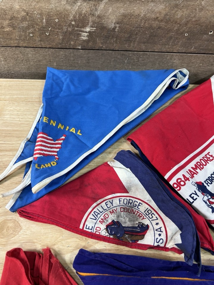 Vintage Estate Fresh Lot Of 11 BSA Boy Scouts Of America Neckerchiefs ...