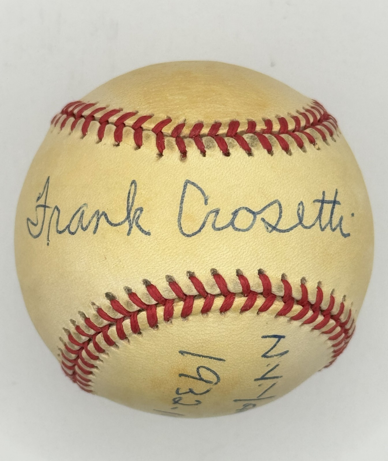 Frank Crosetti Autographed Baseball, PSA/DNA COA | eBay