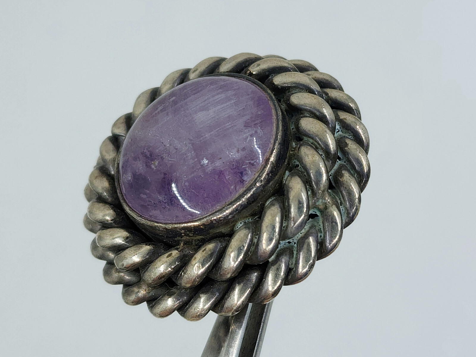 RARE VINTAGE HEAVY BUTLER & WILSON STERLING SILVER AM… - Gem