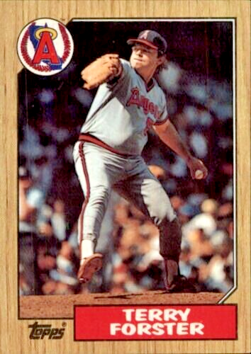 1987 Topps #652 Terry Forster Pitcher California Angels FREE shipping ...