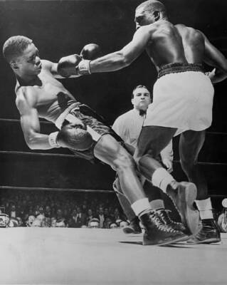 American Boxer Ike Williams And Challenger James Carter 1951 OLD PHOTO ...
