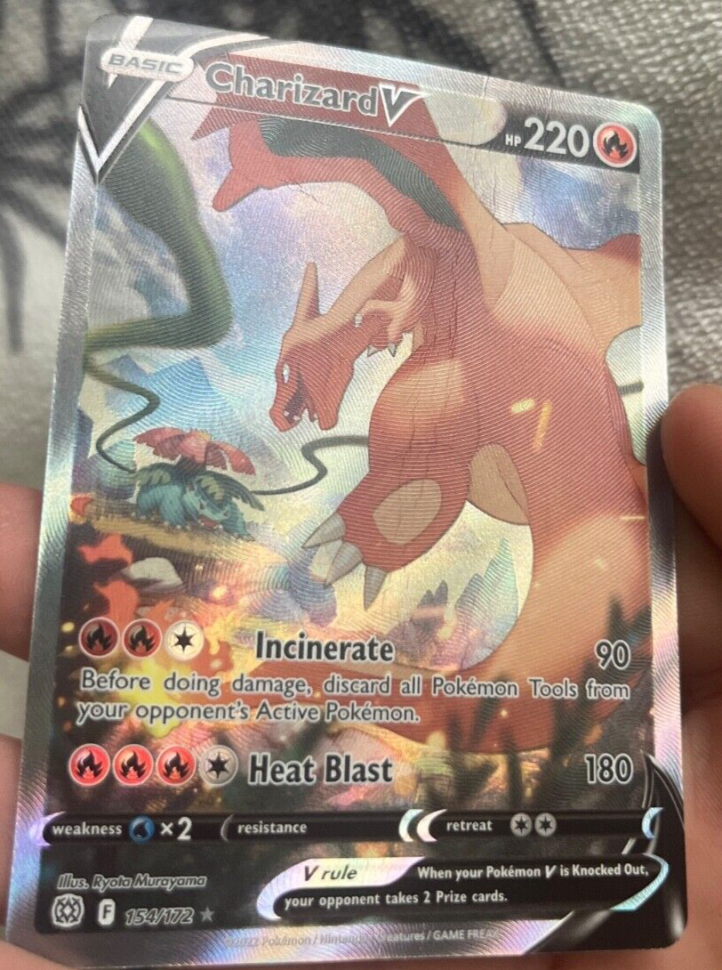 Charizard V (Alternate Full Art) 154/172 Swsh09: Brilliant Stars Holo ...