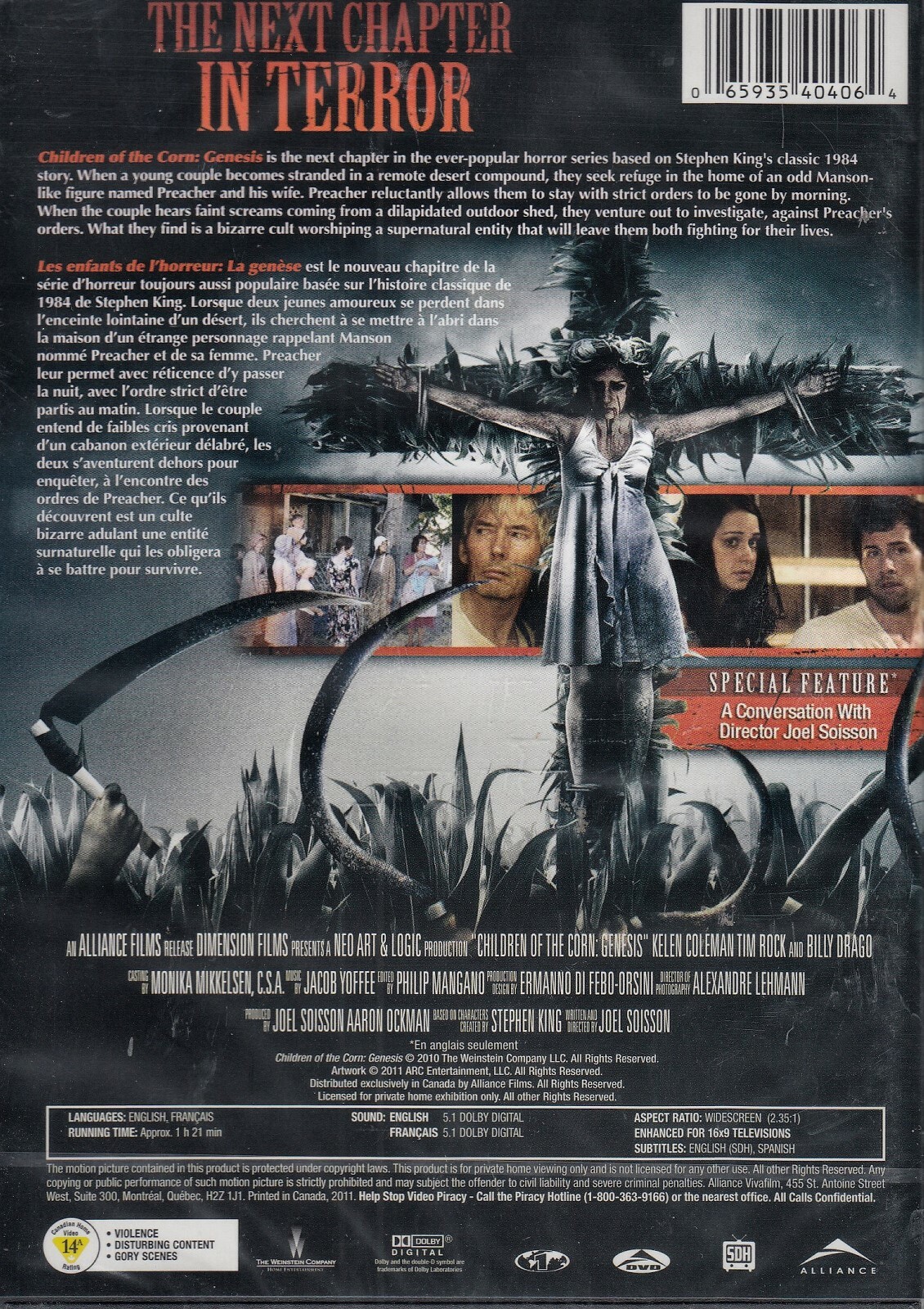 Children of the Corn: Genesis (DVD, 2011, Canadian) for sale online | eBay