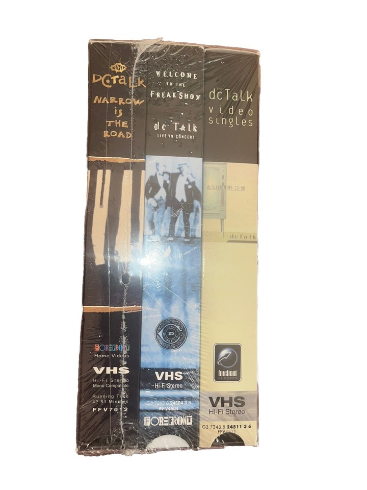 DC Talk Video Collection 3 VHS Box Set - Singles, Freakshow, Narrow Is ...