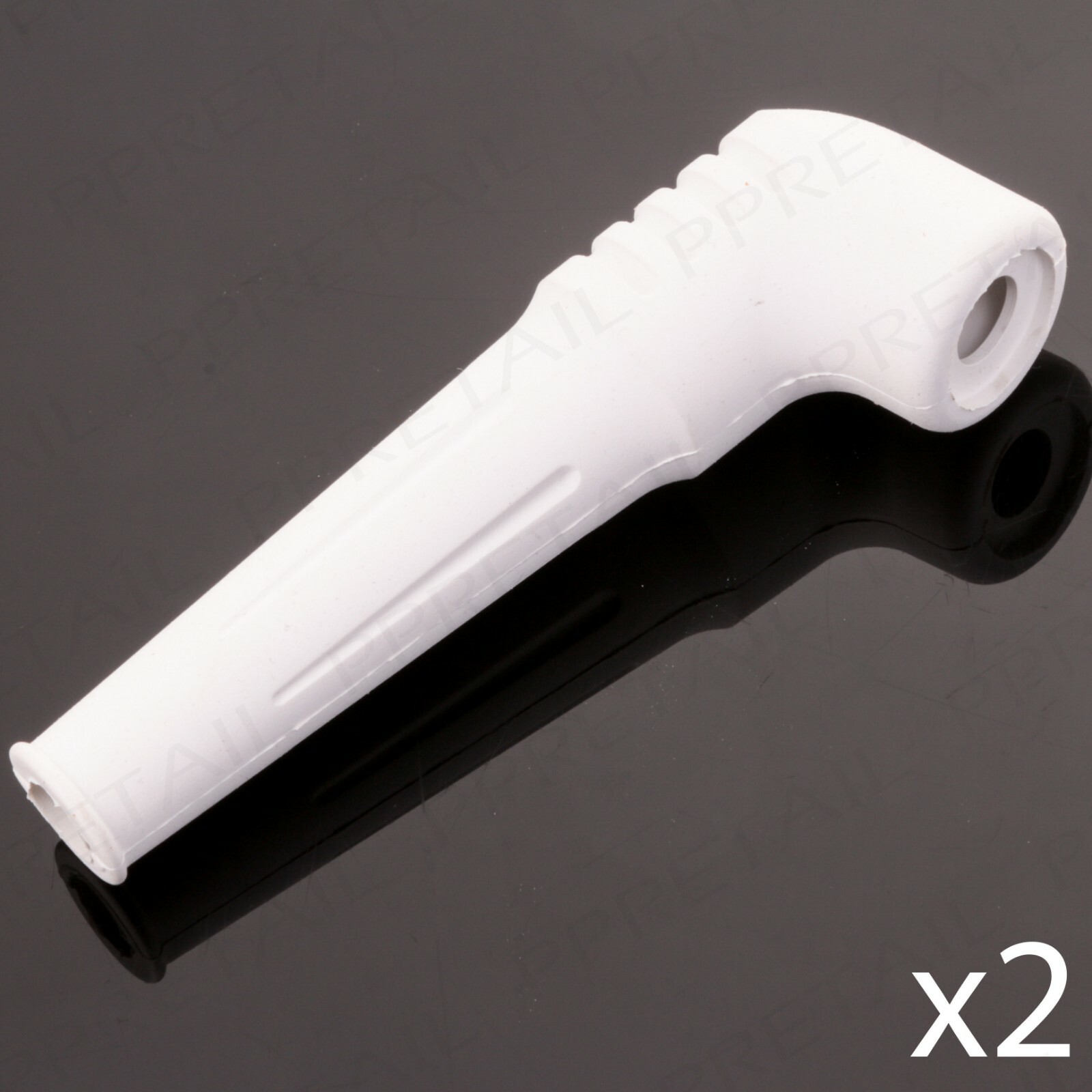 2 x WHITE ANGLED TAP SWIRL 1/2" Easy Push Fit Faucet Bathroom/Kitchen ...