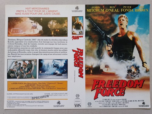 JAQUETTE VHS - FREEDOM FORCE - VHS SLEEVE - VESTRON - CANNON - PETER ...