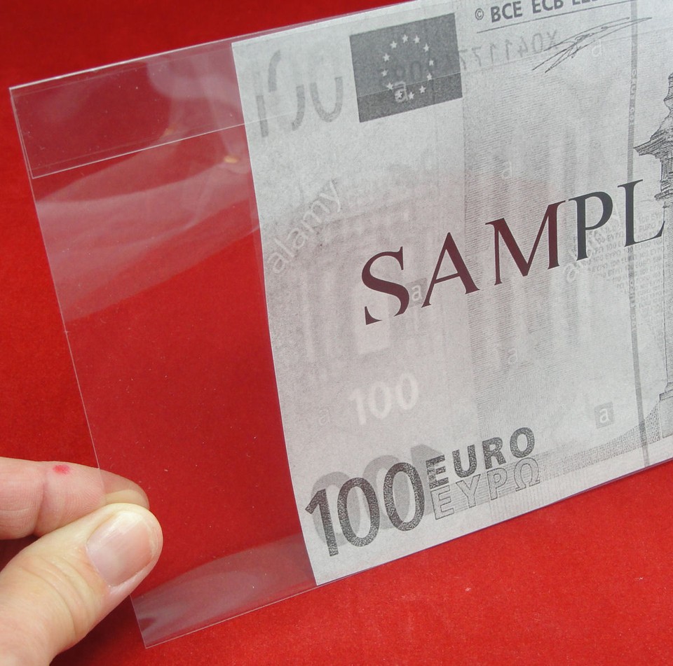 Museum Grade Archival Mylar Currency Sleeves for European Size MG470 ...