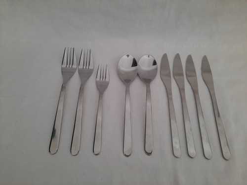 IKEA 9 Piece Set Lot Stainless Flatware ~ 224 58 Fornuft ~ Spoon Knife ...