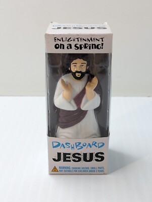 Dashboard Jesus Enlightenment On A Spring Figure Statue Car Accessory ...