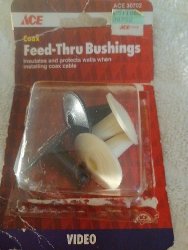 Lot of 6 RCA Plastic Feed-Thru Coax Bushing 4-Pack "Ace" Insulates ...